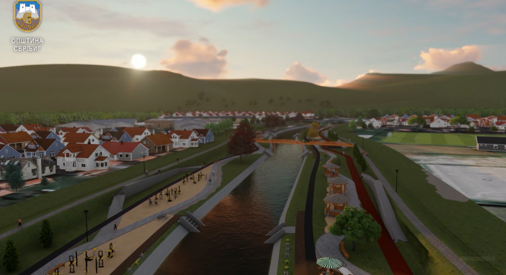 Кеј реке Сврљишки Тимок - планирано уређење - Општина Сврљиг